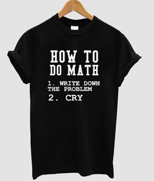 How to do math t shirt - Lilycustom