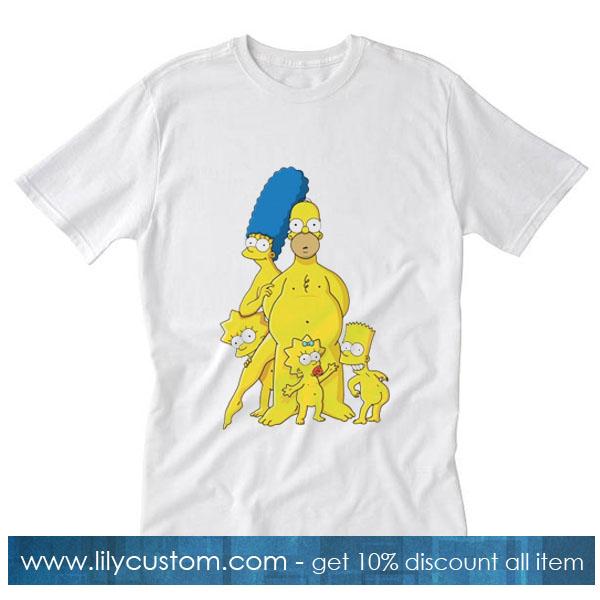 Naked Simpsons T Shirt Lilycustom