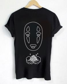 No Face Cute T-shirt Back - Lilycustom