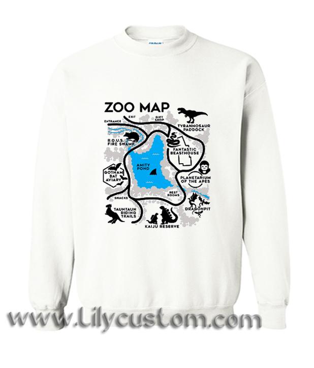 Zoo Map Sweatshirt (LIM) - Lilycustom