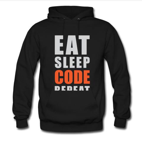 eat sleep code repeat hoodie - Lilycustom