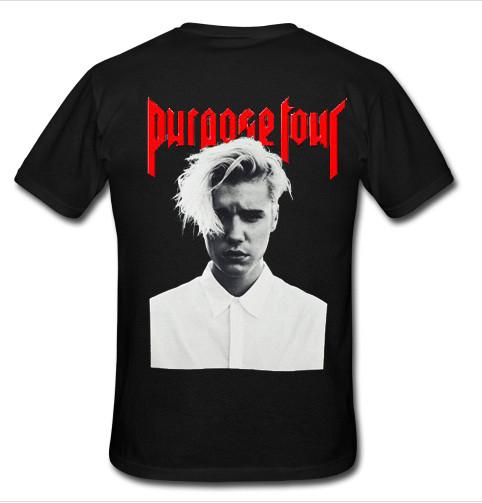 purpose tour merch t shirt back - Lilycustom
