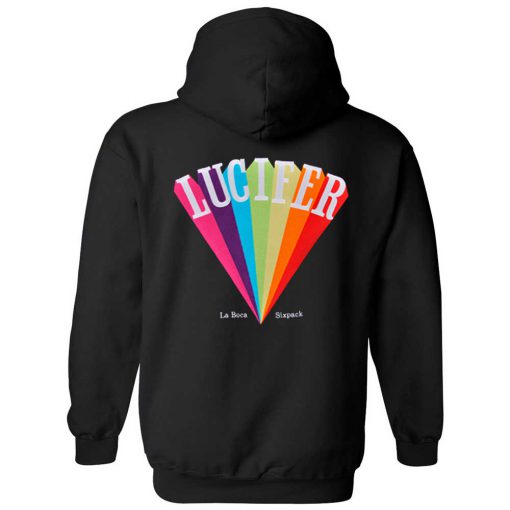 Lucifer Rainbow Hoodie Back