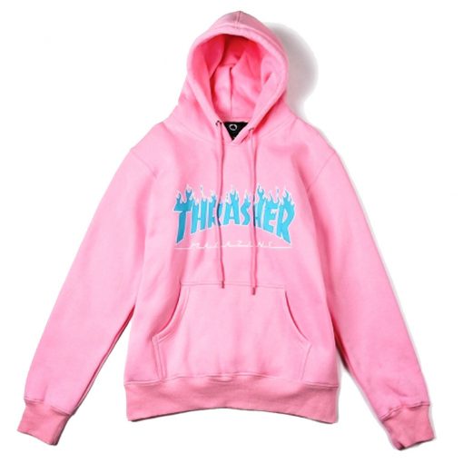 Thrasher Magazine Flame Pink Hoodie