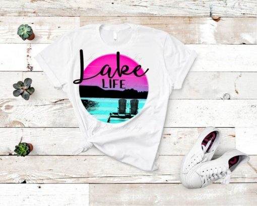 Lake Life Sunset Tshirt