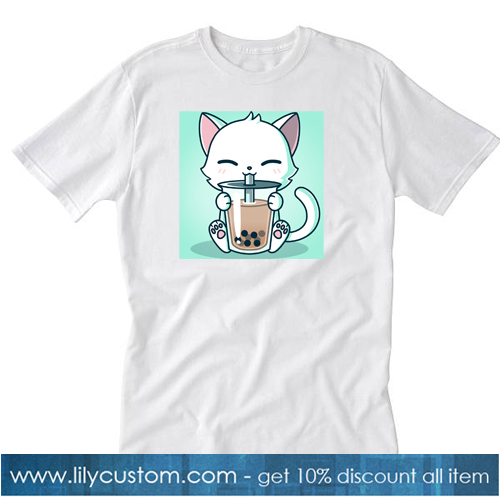 Boba Cat Funny T-shirt - Lilycustom Boba Cat Funny T-shirt - Lilycustom