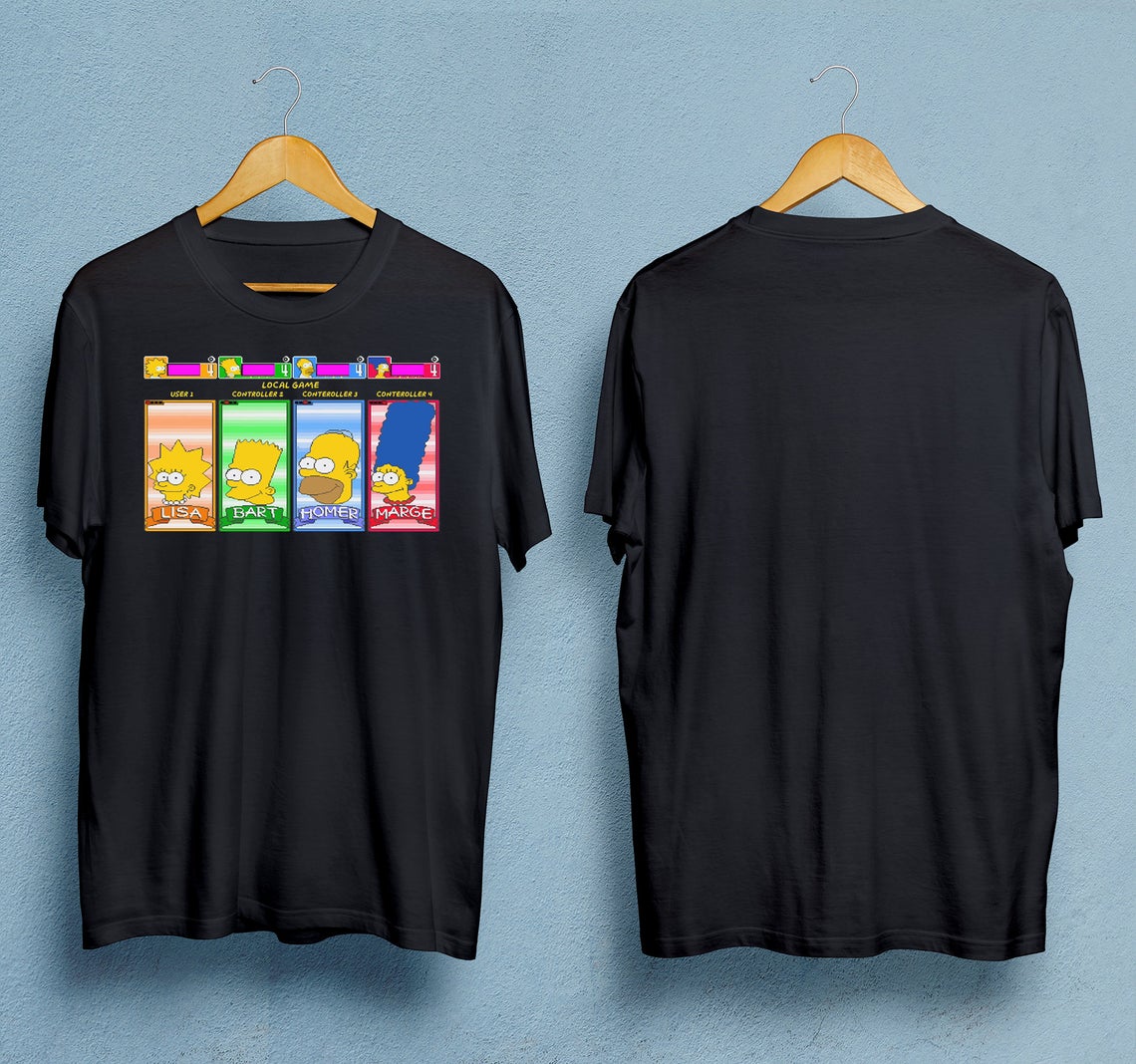 Character Select Simpsons Retro T-Shirt NA - Lilycustom